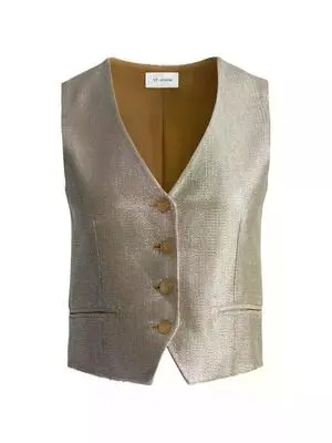 St. John V-neck Button Vest