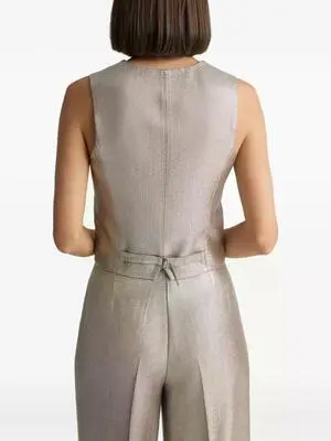 St. John V-neck Button Vest