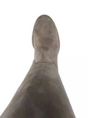 Officine Creative Knee-high Suede Boots - Grey