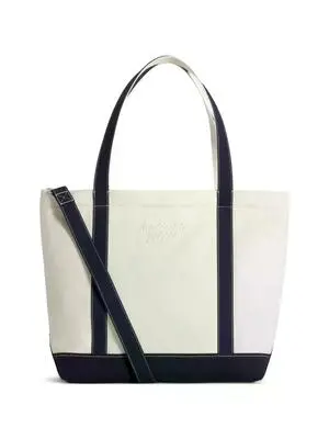 Maison Kitsuné Piped Logo Tote Bag - Neutrals