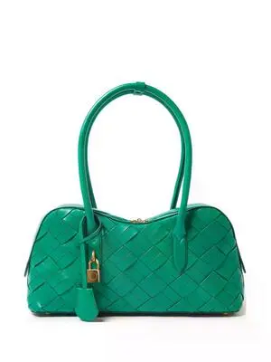 Stella McCartney Stella McCartney Woven Shoulder Bag Green
