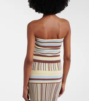 Faithfull The Brand Citara Striped Cotton-blend Tube Top - Multicoloured