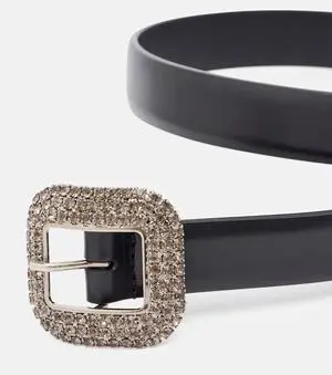 Saint Laurent Embellished Leather Belt