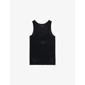Zadig&Voltaire Embellished Cashmere Vest - Black