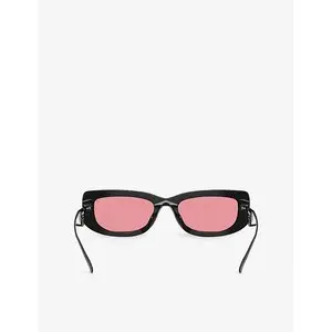 Prada Rectangle-frame Acetate Sunglasses - Black
