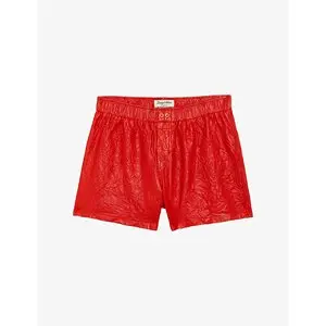 Zadig&Voltaire Zadig&Voltaire Crinkled Leather Shorts Love