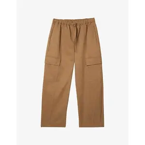 Whistles Utility Barrel-leg Cotton Trousers - Cream
