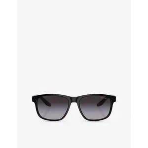 Prada Pillow-frame Acetate Sunglasses - Black