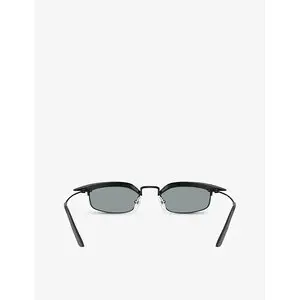 Prada Pr B50s Rectangle-frame Metal Sunglasses