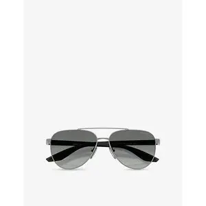 Prada Pilot-frame Metal Sunglasses - Silver