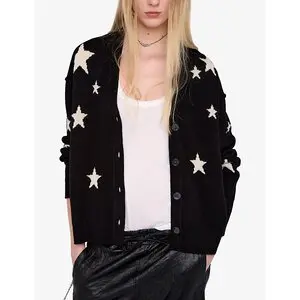 Zadig&Voltaire Star-motif Cashmere Cardigan