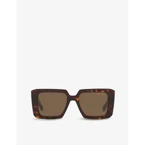 Prada Pr 23ys Square Frame Tortoiseshell Acetate Sunglasses - Brown