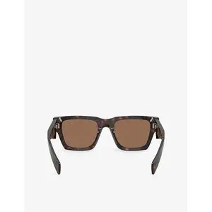 Prada Square-frame Tortoiseshell Acetate Sunglasses - Brown