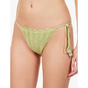 Devon Windsor Kit Open-knit Bikini Bottoms