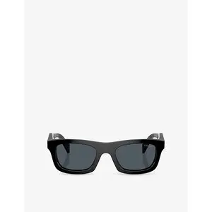 Prada Pillow-frame Acetate Sunglasses - Black