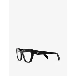 Prada Pr 18wv Irregular Frame Acetate Eyeglasses