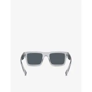 Prada Acetate Square Frame Sunglasses - Grey