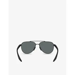 Prada Pilot-frame Metal Sunglasses