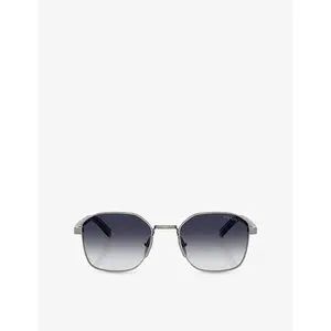 Prada Pr C50s Square Frame Steel Sunglasses - Silver