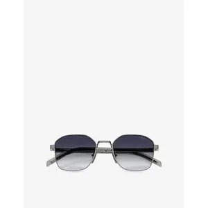 Prada Pr C50s Square Frame Steel Sunglasses - Silver