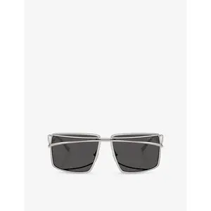 Prada Irregular Frame Metal Sunglasses - Clear