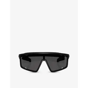 Prada Rectangle-shape Polyamide Sunglasses - Black