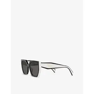 Prada Cat Eye Acetate Sunglasses - Black