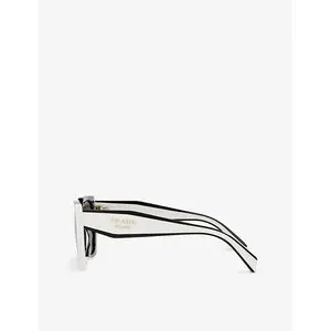 Prada Cat Eye Acetate Sunglasses - Black