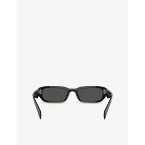 Prada Rectangle-frame Acetate Sunglasses - Black