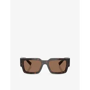 Prada Pr B17s Square-frame Tortoiseshell Acetate Sunglasses - Brown