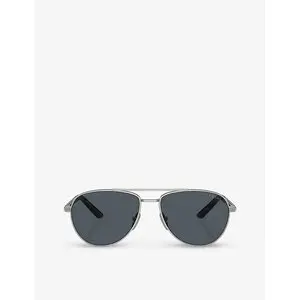 Prada Pilot Frame Metal Sunglasses - Grey