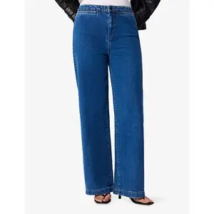 Whistles High-rise Straight-leg Stretch-denim Jeans