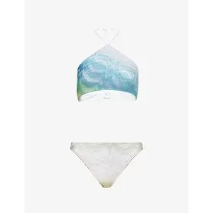 Missoni Graphic-print Raschel Knit Bikini Set 10 Multicolor
