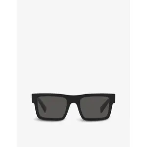 Prada Pr 19ws Square-frame Acetate Sunglasses - Black