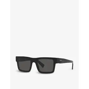 Prada Pr 19ws Square-frame Acetate Sunglasses - Black