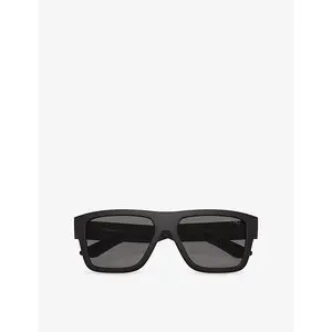 Prada Square Frame Acetate Sunglasses - Black