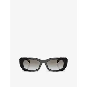 Prada Pillow-frame Acetate Sunglasses - Black