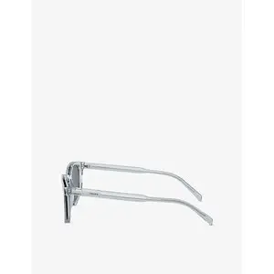 Prada Acetate Square Frame Sunglasses - Blue