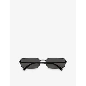 Prada Rectangle Metal Sunglasses - Black