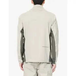 MANORS Quarter-zip Mid-layer Stretch-jersey Top - Dune