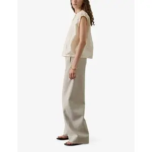 Soeur Danube Relaxed-fit Cotton-blend Shirt - Vanille