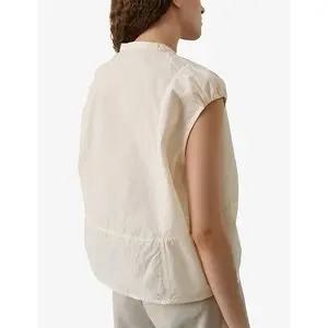 Soeur Danube Relaxed-fit Cotton-blend Shirt - Vanille