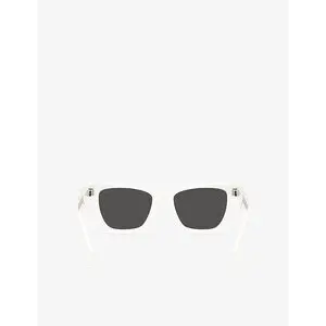 Prada Butterfly-frame Acetate Sunglasses - White