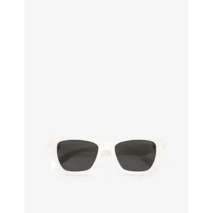 Prada Butterfly-frame Acetate Sunglasses - White