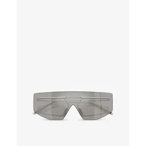Prada Irregular-frame Metal Sunglasses