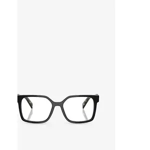 Prada B03v Square-shape Acetate Sunglasses - Black