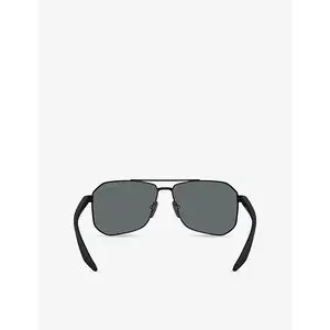 Prada Pilot-frame Metal Sunglasses
