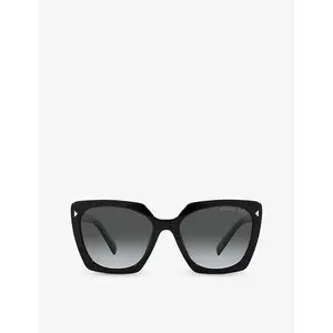 Prada Pr 23zs Square Acetate Sunglasses - Black