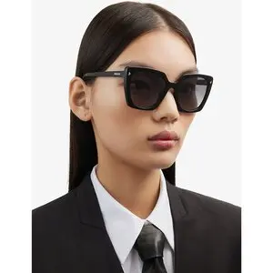 Prada Pr 23zs Square Acetate Sunglasses - Black