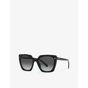 Prada Pr 23zs Square Acetate Sunglasses - Black